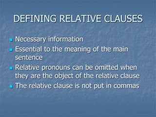 relatives-pronouns-ppt.ppt, relative clauses | PPT