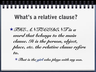 Relative Sentences | PPT
