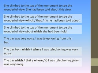 Practice: Relative sentences Intermediate level | PDF