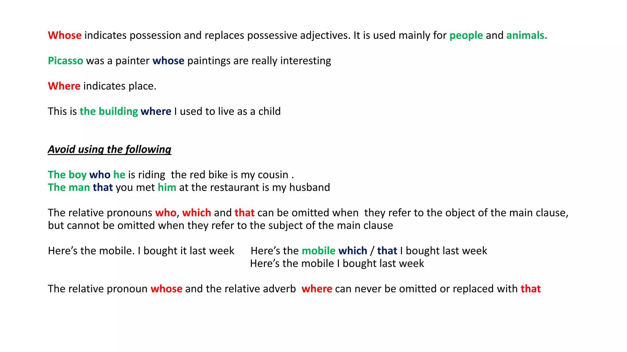 Relative Pronouns | PPT