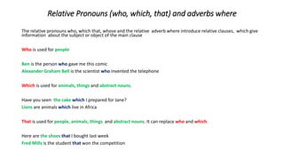 Relative Pronouns | PPT