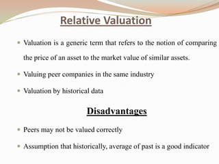 Relative valuation | PPTX