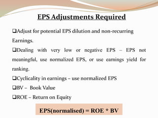Relative valuation | PPTX