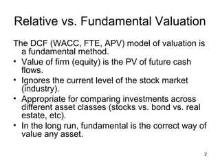 Relative valuation | PPT