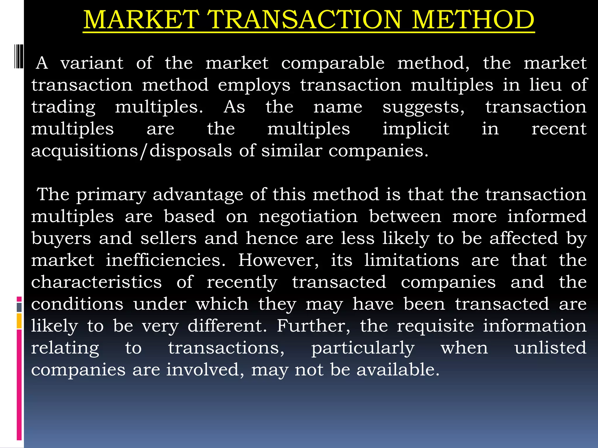 Relative valuation | PPT