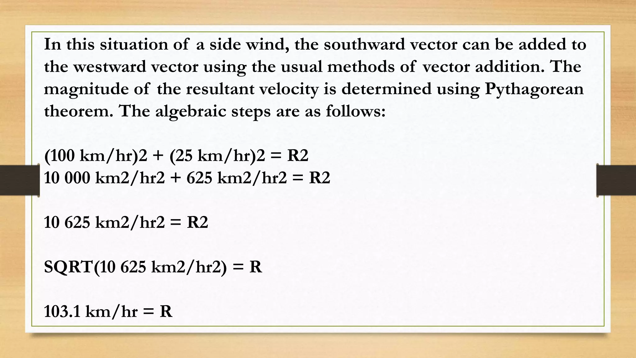 Relative velocity in two dimensions | PPTX