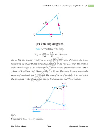 Relative velocity method, velocity & acceleration analysis of mechanism | PDF