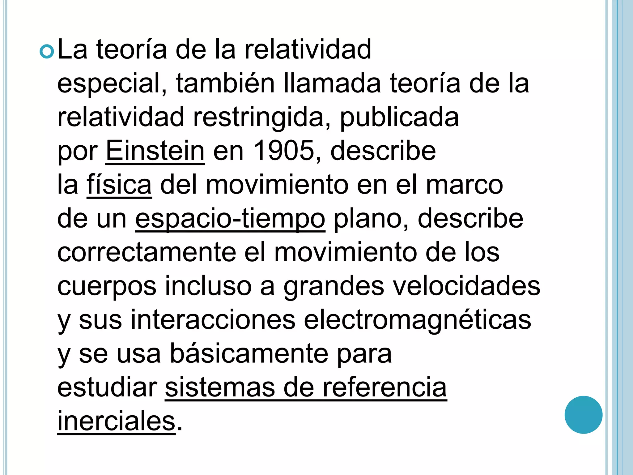 Relatividad de la fisica moderna | PPT