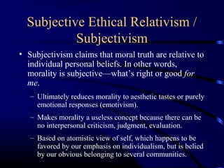 Moral Relativism | PPT
