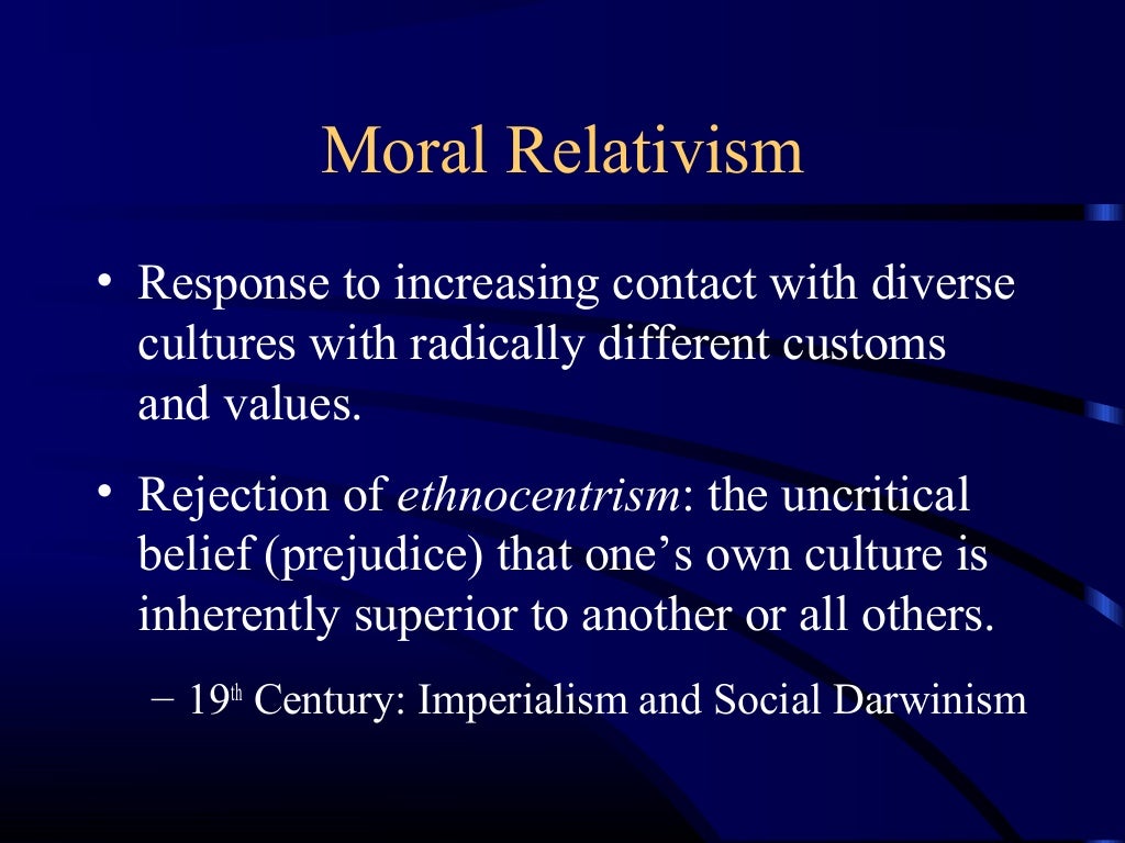 Moral Relativism