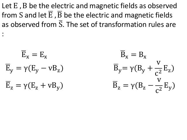 Relativistic formulation of Maxwell equations.