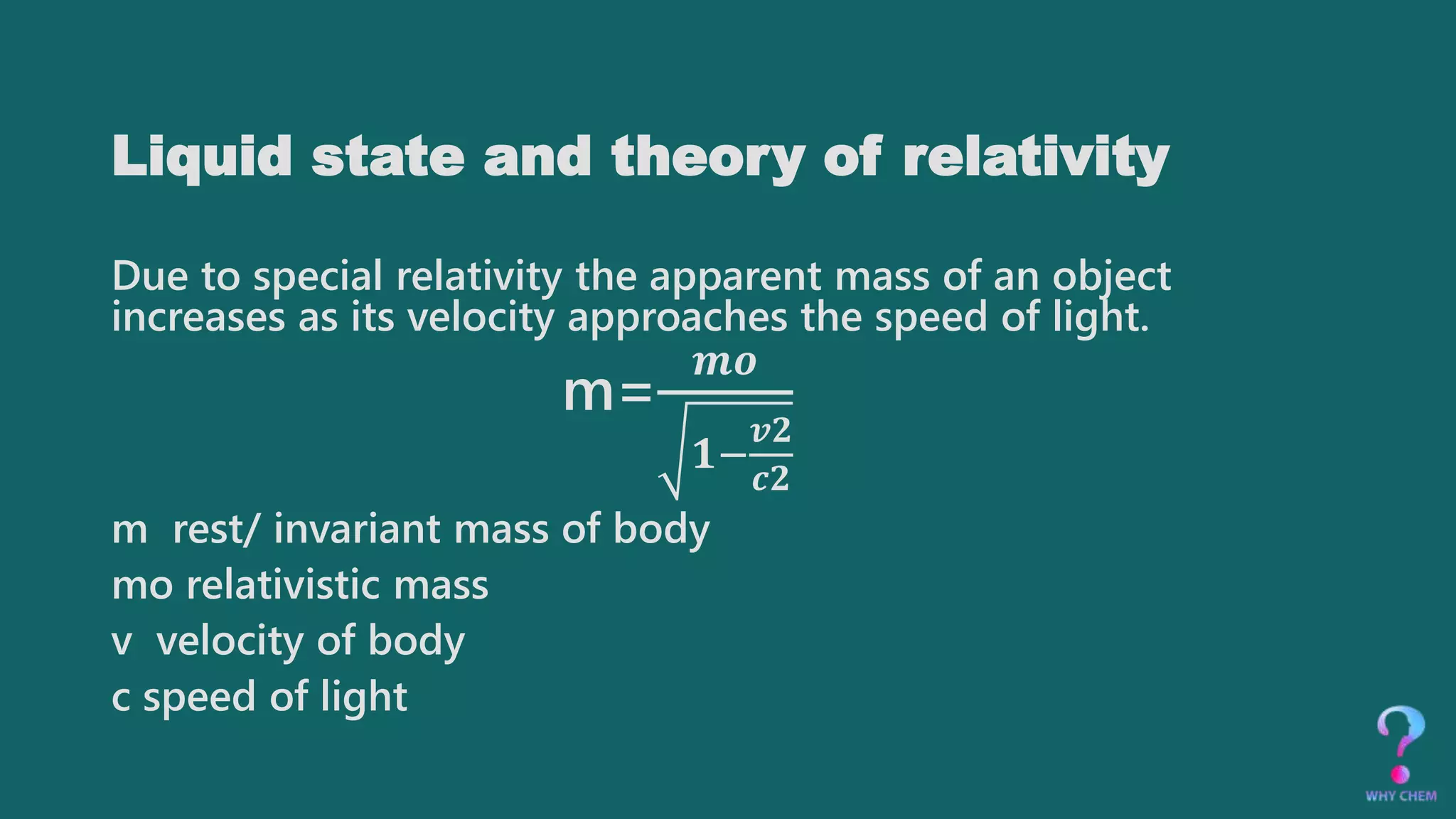 Relativistic mass and liquid mercury | PPT