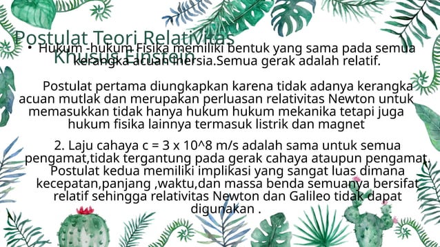 Relativitas Khusus Albert Einstein .pptx