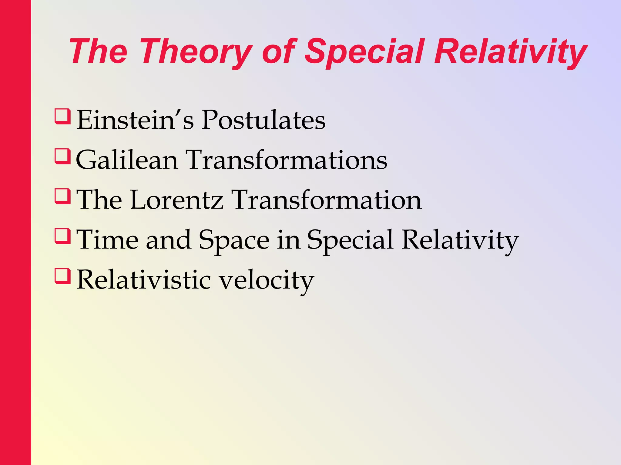 Relativity | PPT