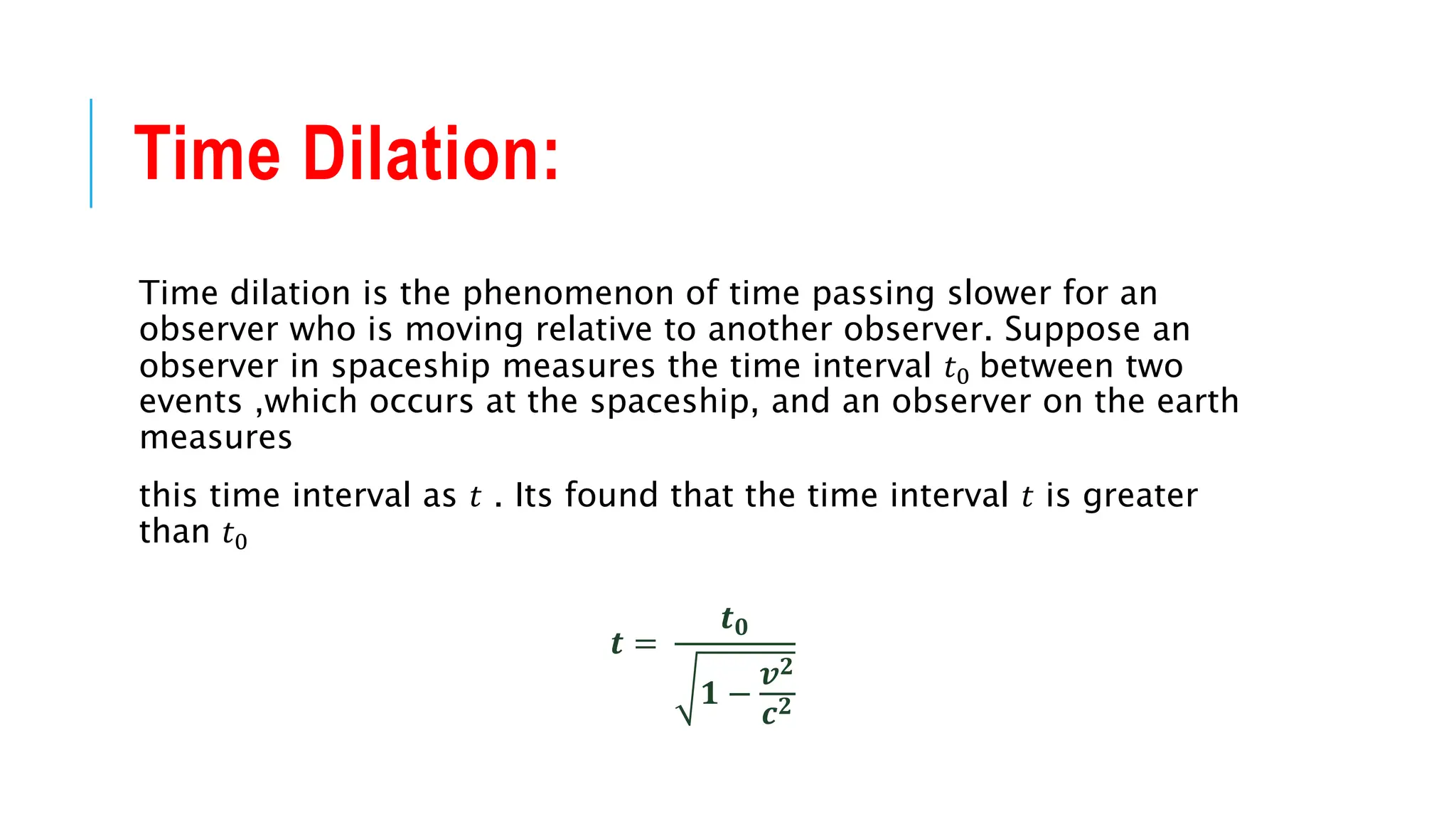 Einstein's Theory of relativity. Special Relativity | PPTX