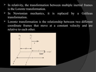relativity frame of reference non inertial frame of reference | PPT