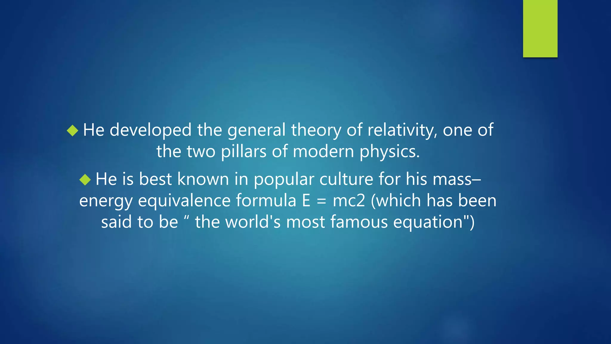 Relativity theory project | PPT