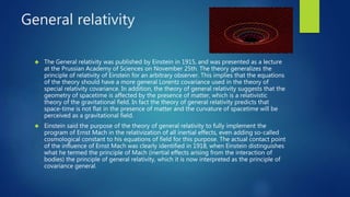 Relativity theory project | PPTX