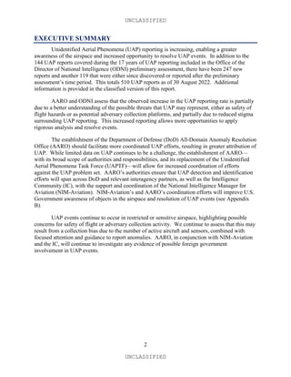 OFFICE OF THE DIRECTOR OF NATIONAL INTELLIGENCE: Annual Report on ...