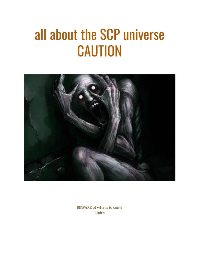 All about the SCP UNIVERSE | PDF