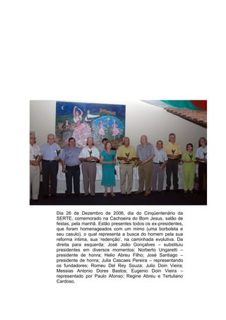 Relatório atividades-2007-SERTE | PDF