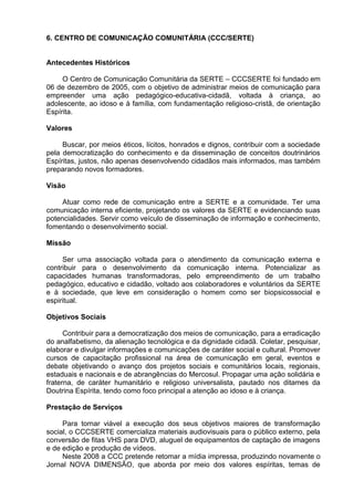Relatório atividades-2007-SERTE | PDF