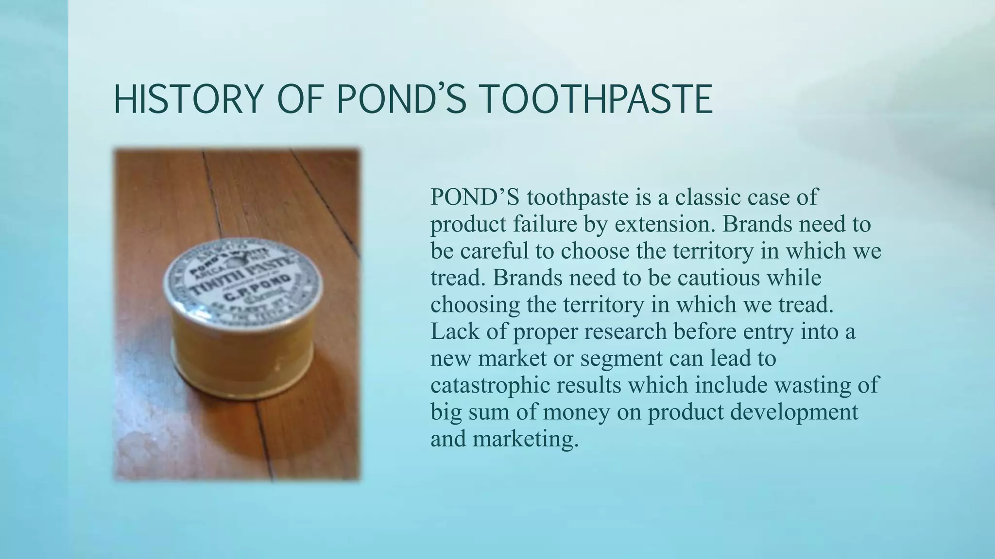 Relaunch strategy of pond's toothpaste | PPTX