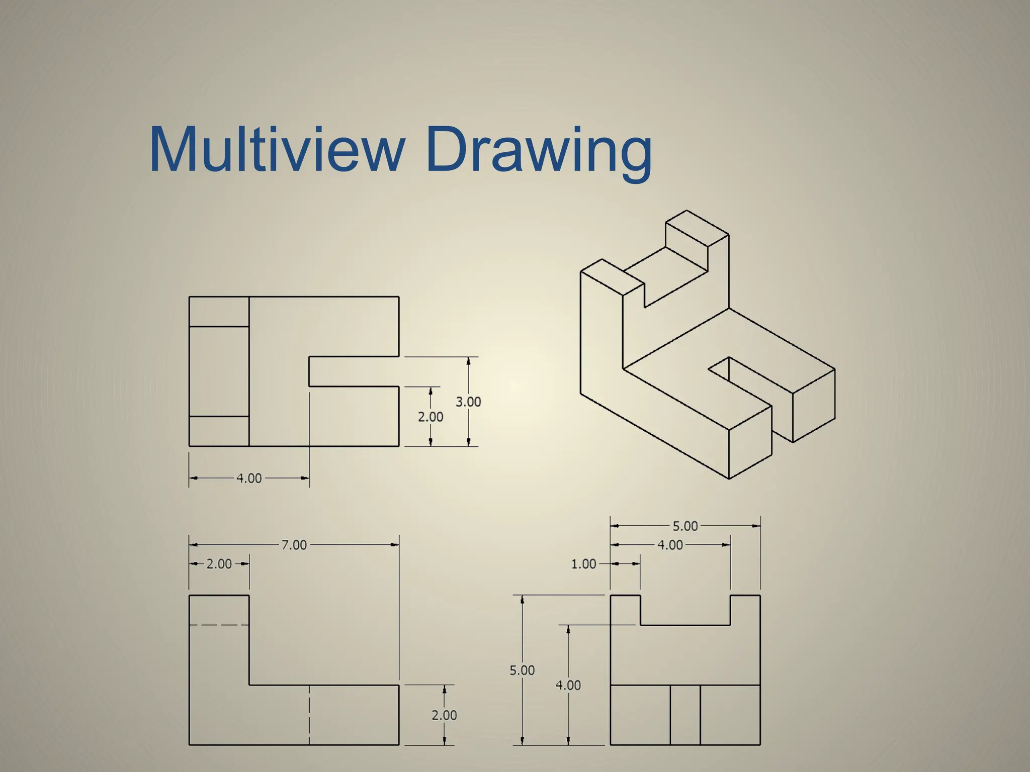 Lecture on multiview drawings in civil engineering drawing and its basics also about the ...