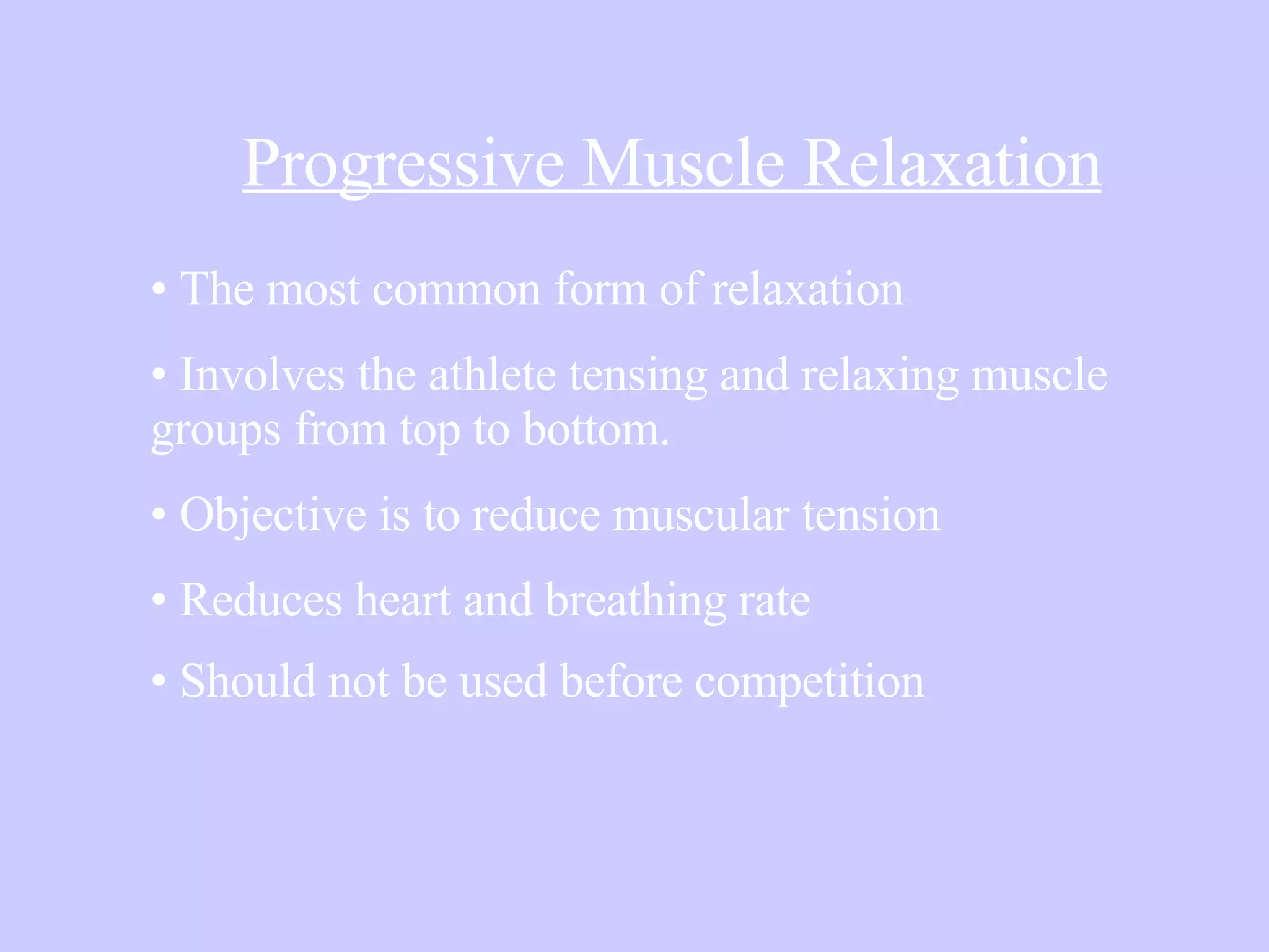 Relaxation Techniques | PPT