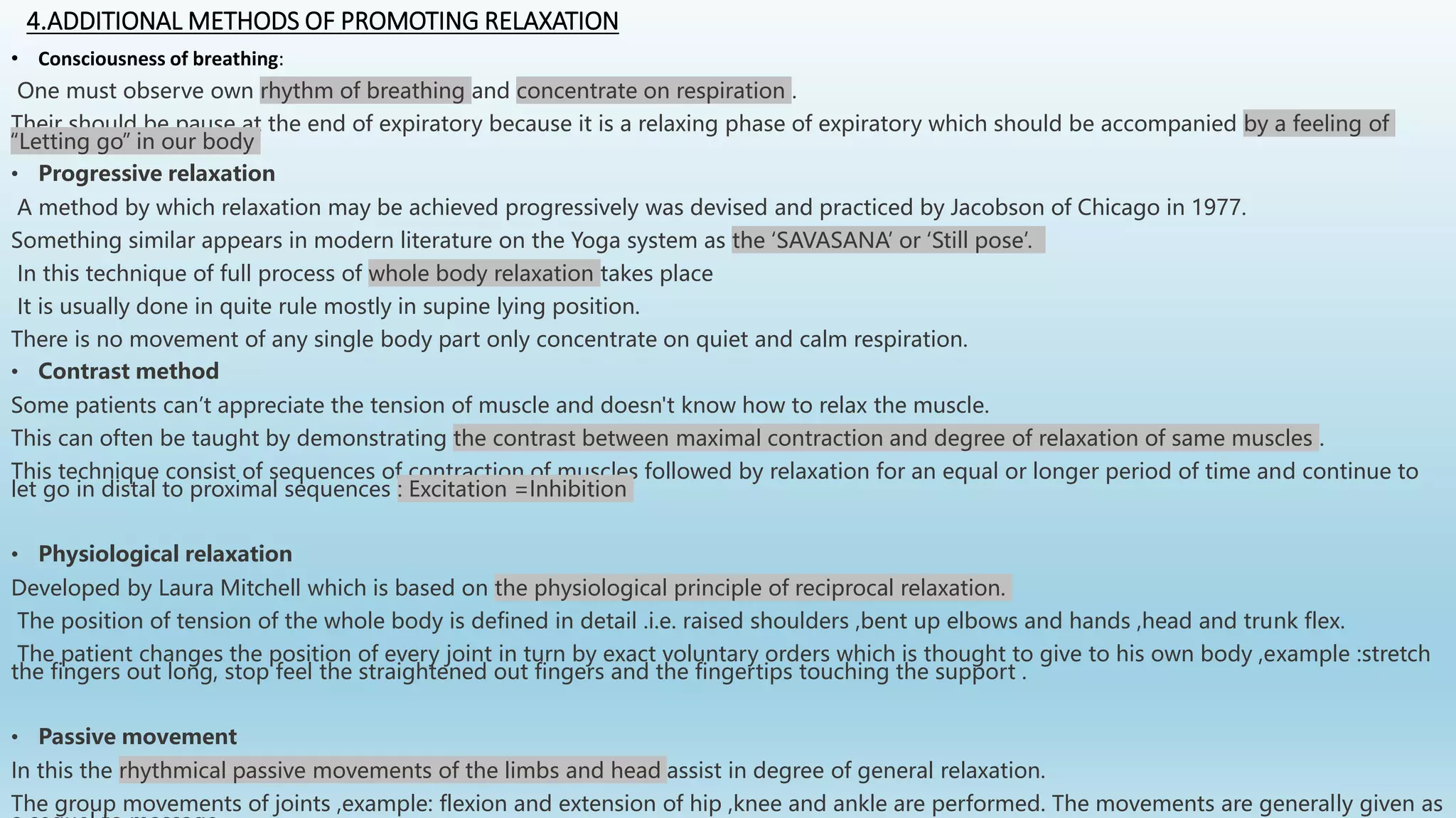 RELAXATION TECHNIQUES | PPTX