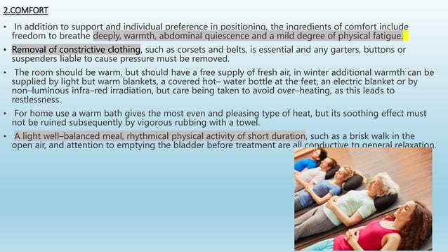 RELAXATION TECHNIQUES | PPTX | Physical Therapy | Wellness