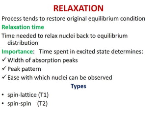Relaxation & Instrumentation of NMR.pptx