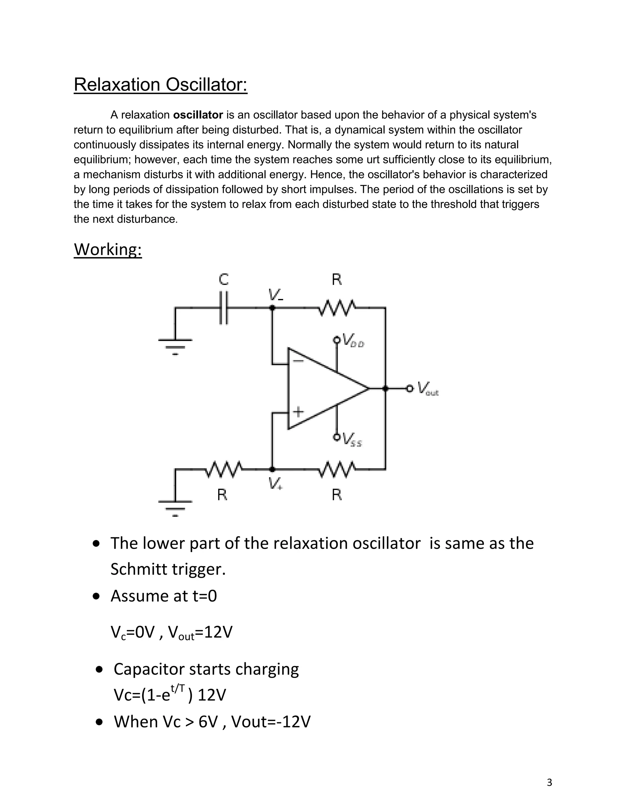 Relaxation oscillator | DOCX
