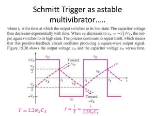 Relaxation Oscillator: Schmitt Trigger Circuits.pptx | Consumer ...