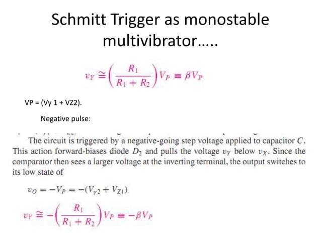 Relaxation Oscillator: Schmitt Trigger Circuits.pptx | Consumer Electronics | Technology & Computing