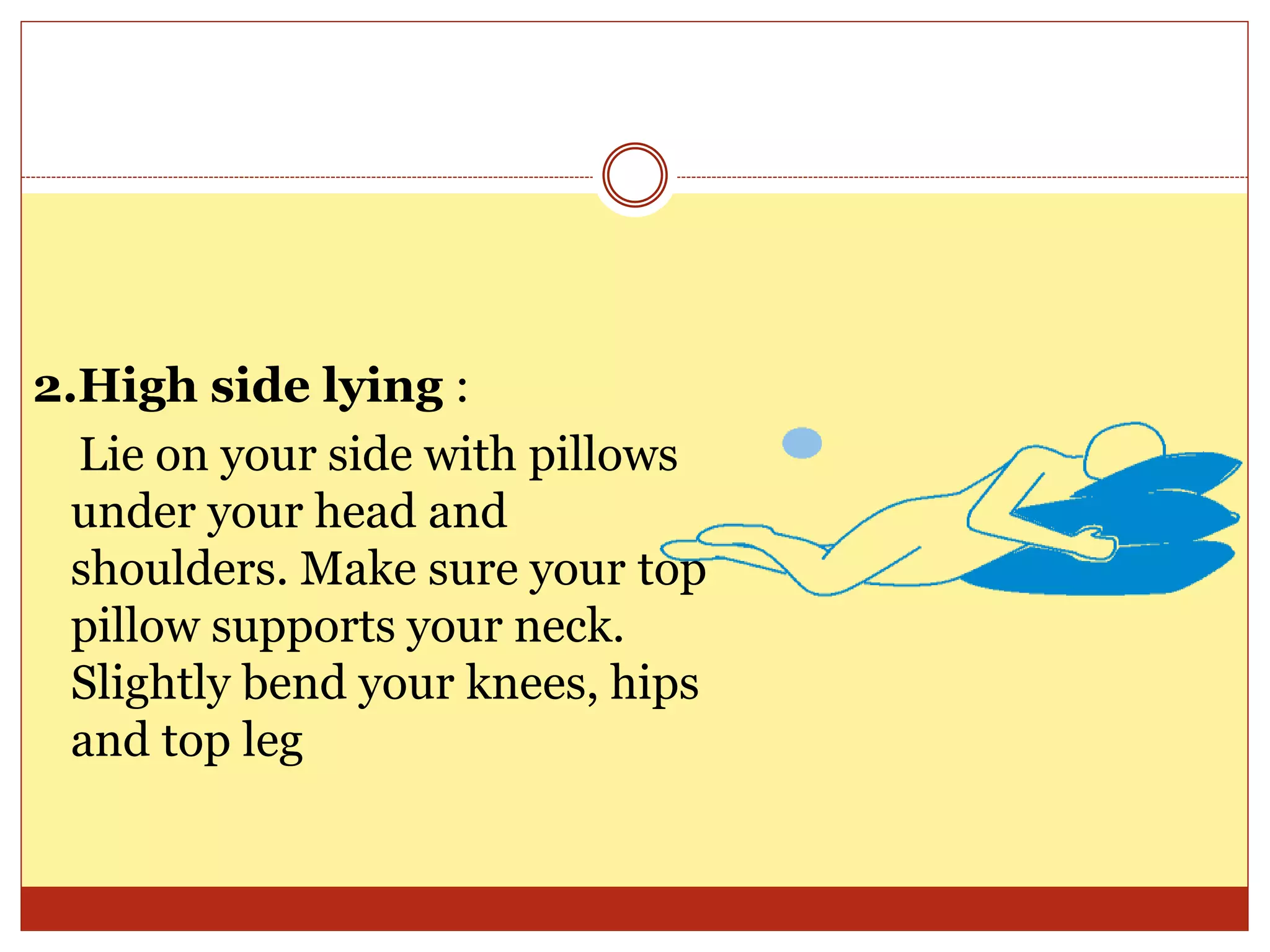 Relaxation positions for breathelessness patients | PPTX