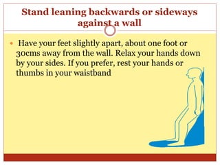 Relaxation positions for breathelessness patients | PPTX