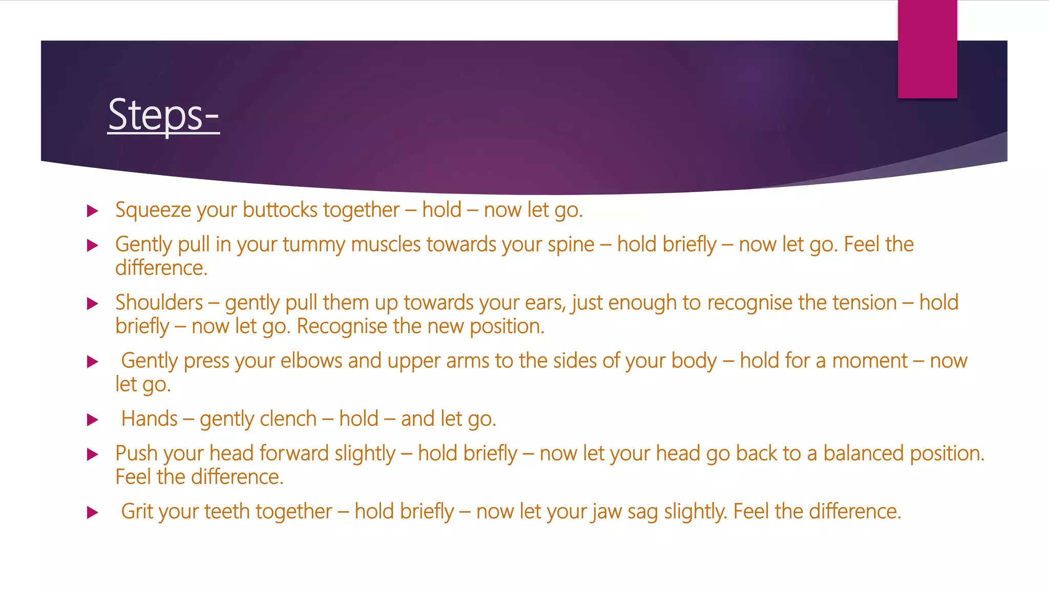 Relaxation procedure | PPT