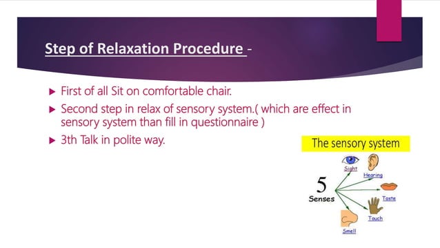 Relaxation procedure | PPT