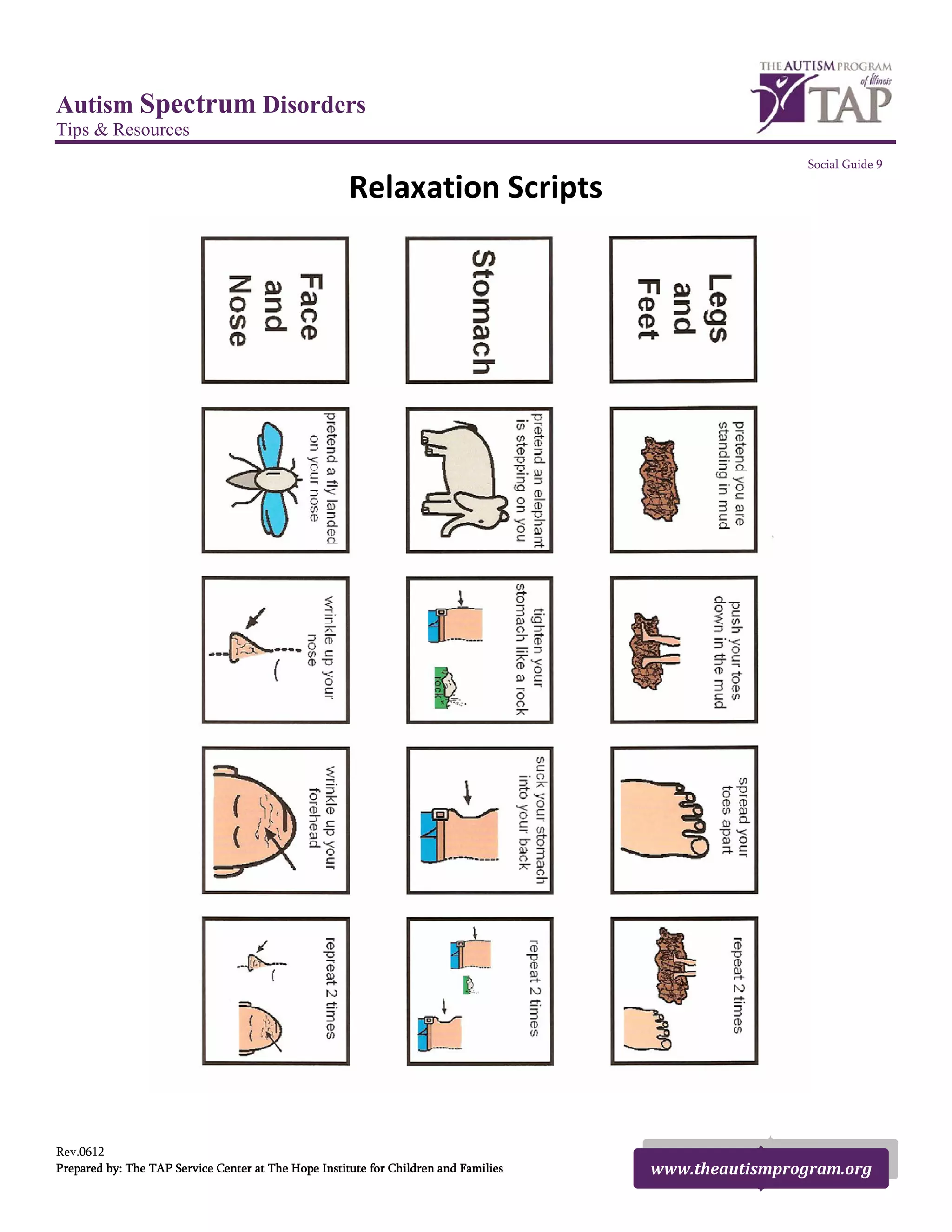 The Autism Program - Relaxation Scripts | PDF