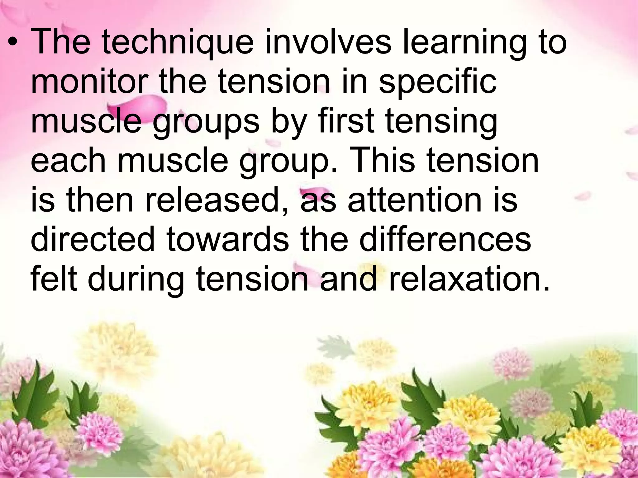 Relaxation techniques | PPT