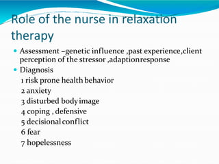 Relaxation therpy | PPT