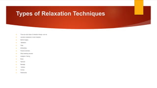 Relaxation training | PPTX