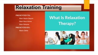 Relaxation training | PPTX