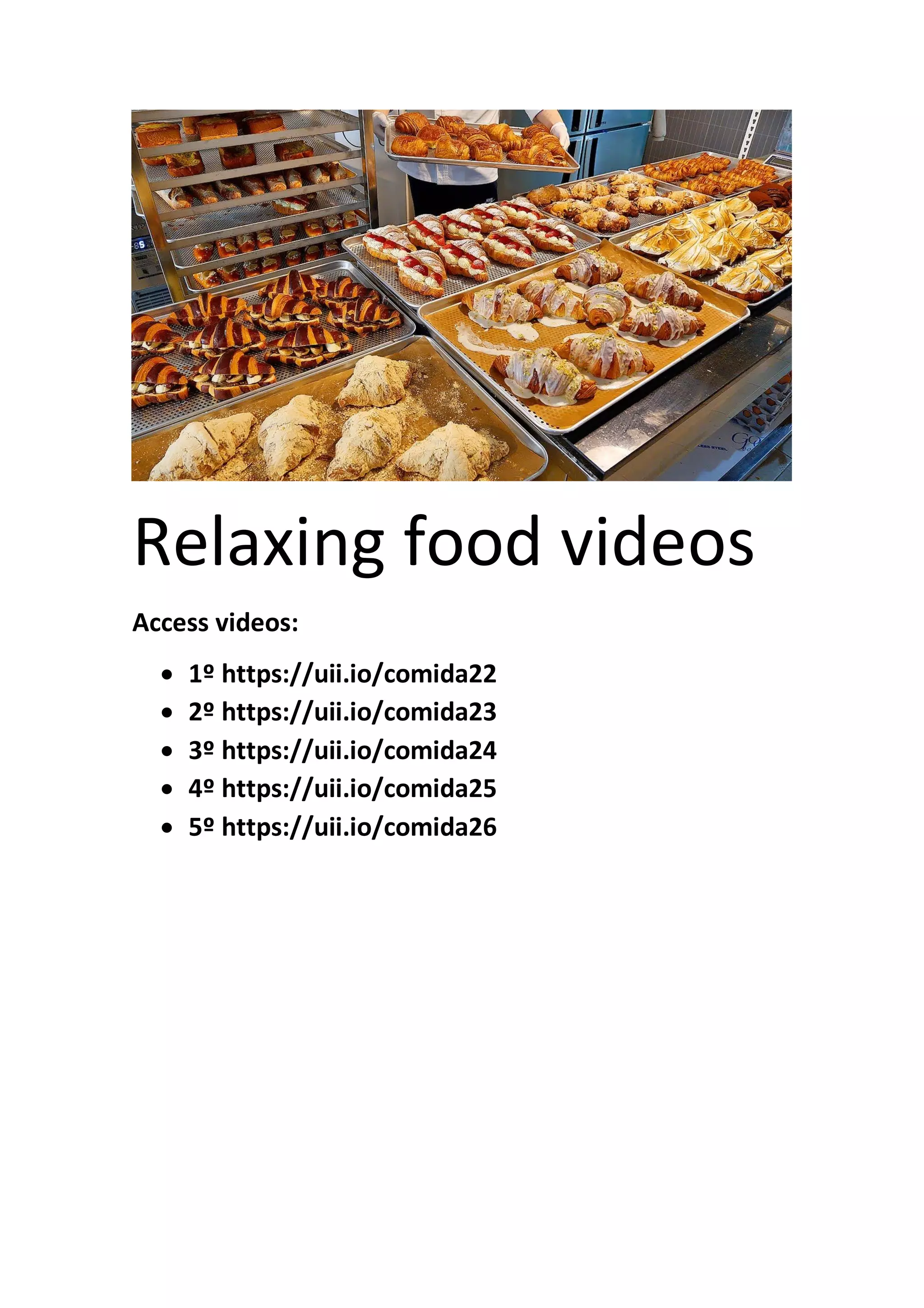 Relaxing food videos1 | PDF