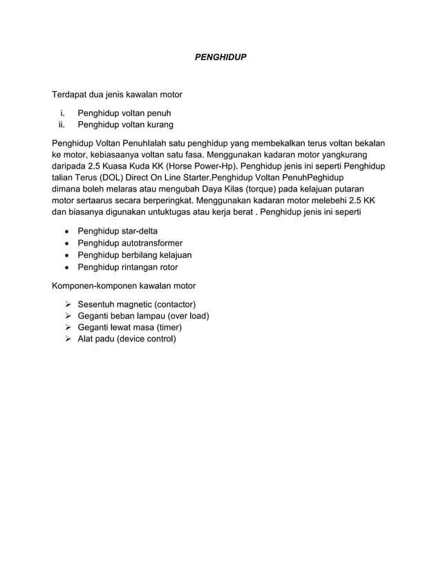 Relay dan contactor | DOCX