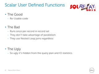 Natural Born Killers, Performance issues to avoid | PPT