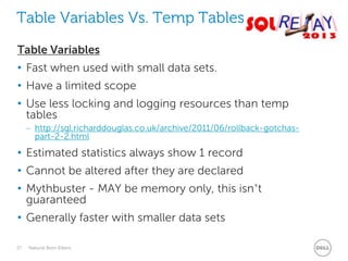 Natural Born Killers, Performance issues to avoid | PPT