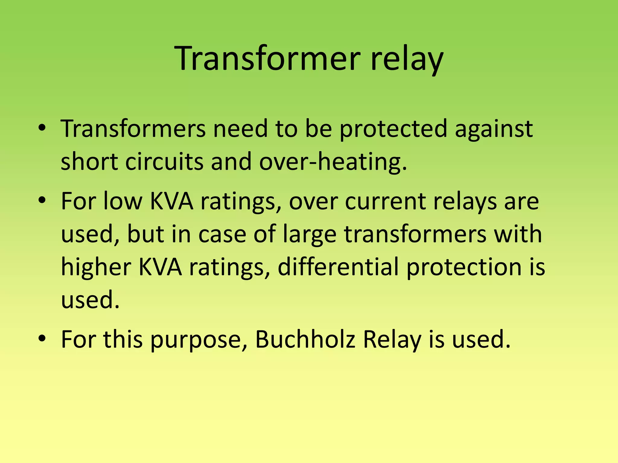 Relay and switchgear protection | PPTX