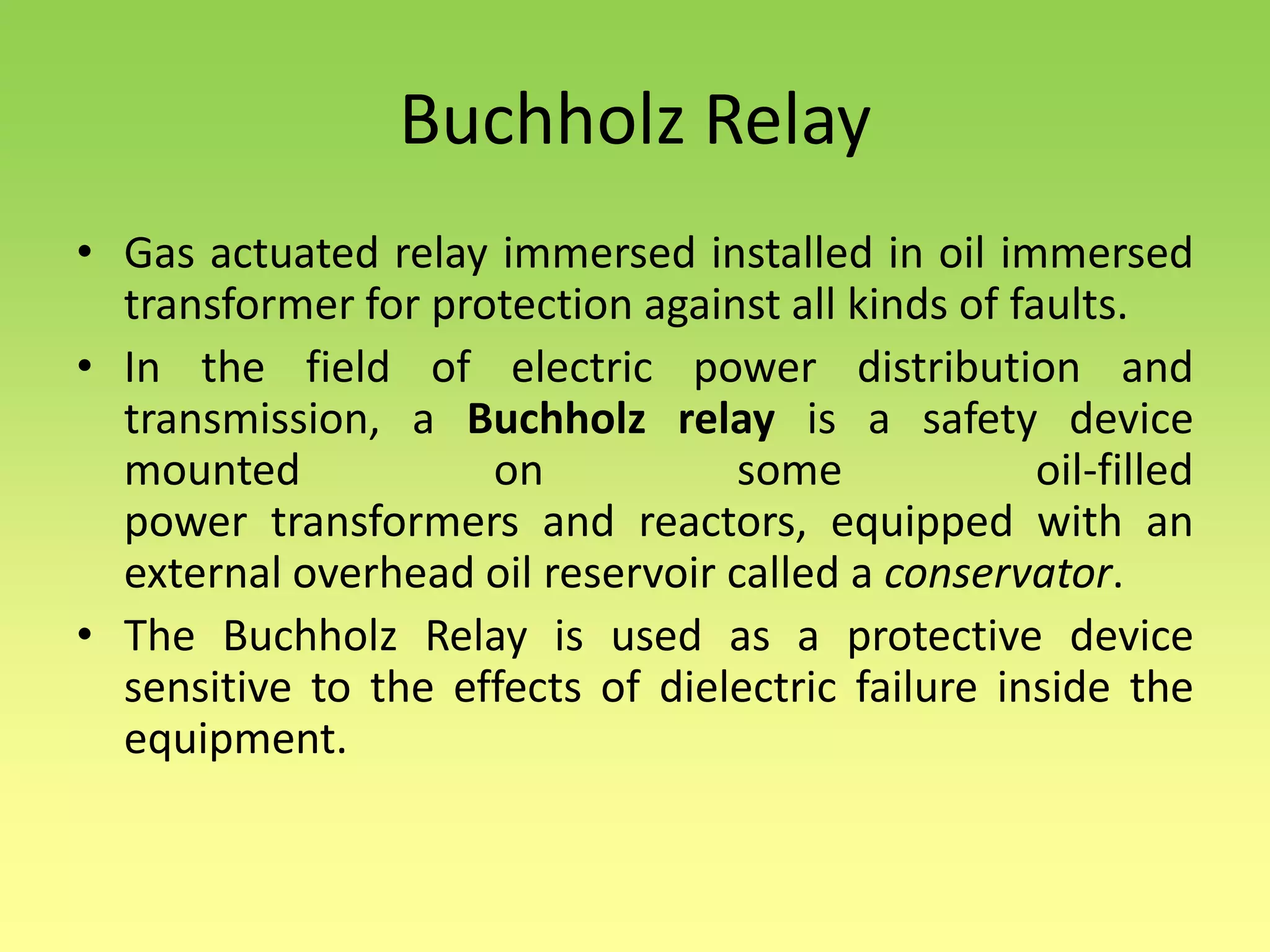 Relay and switchgear protection | PPTX